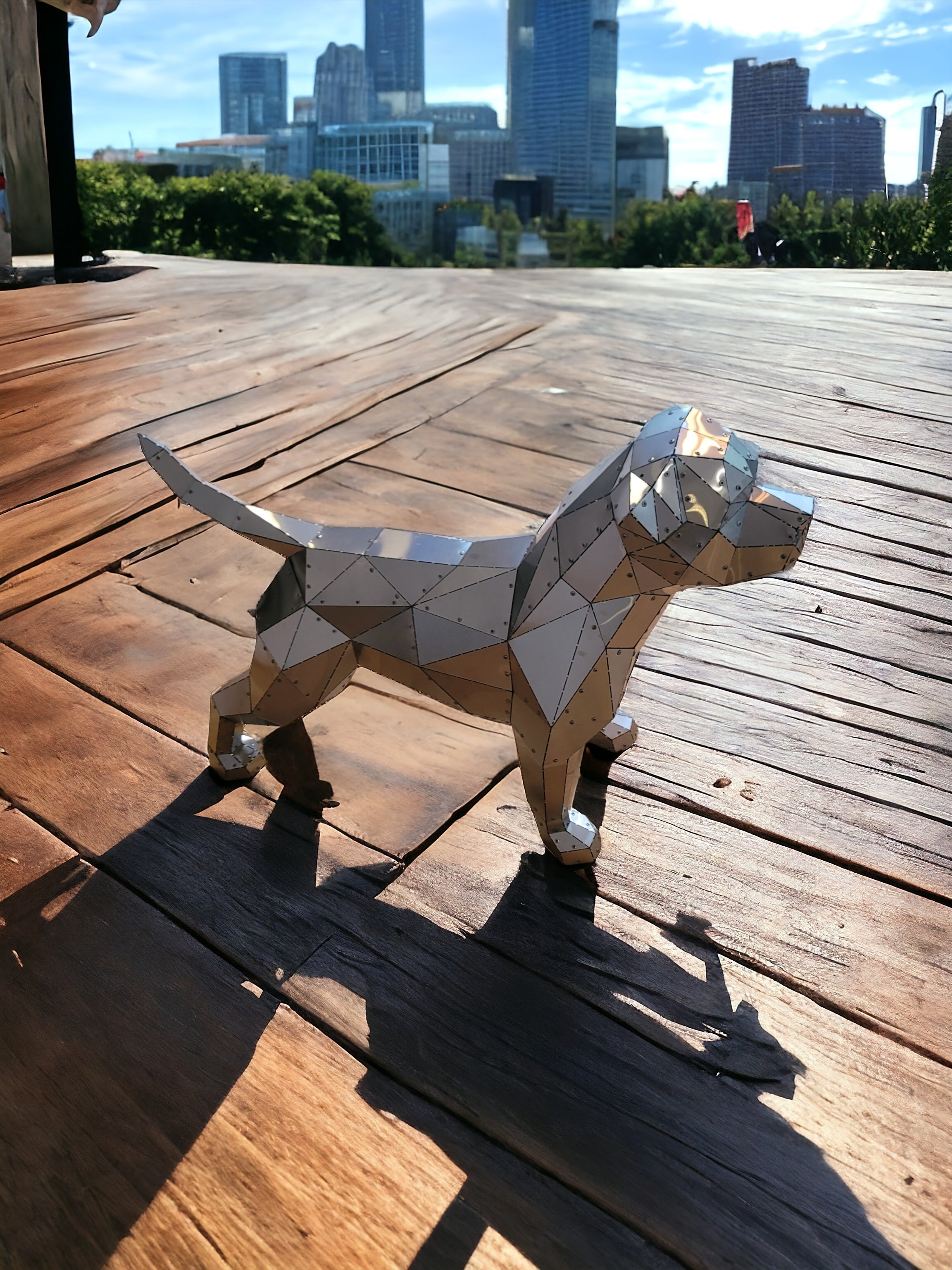 Metal 3d low poly sculptures – CU-COPPER DESIGN