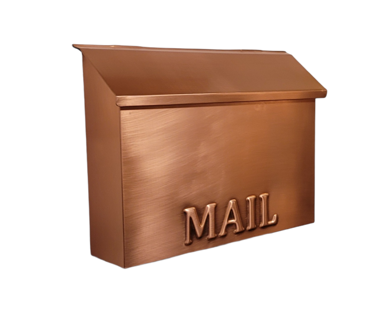 Large Flush Mount Copper Mailbox | CU-COPPER DESIGN