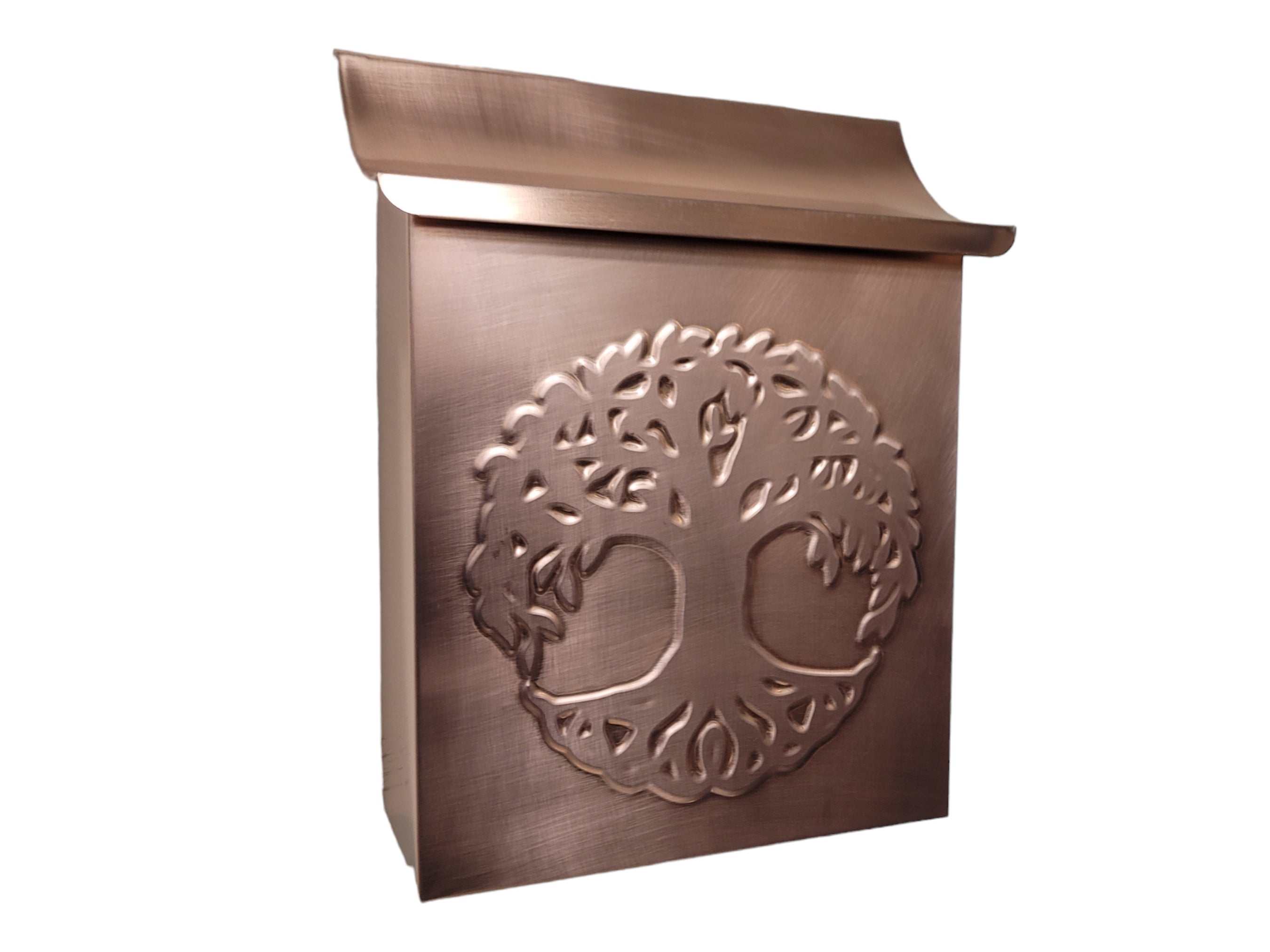 Flush Mount vertical Copper Mailbox | CU-COPPER DESIGN