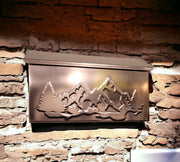 Flush Mount vertical Copper Mailbox | CU-COPPER DESIGN