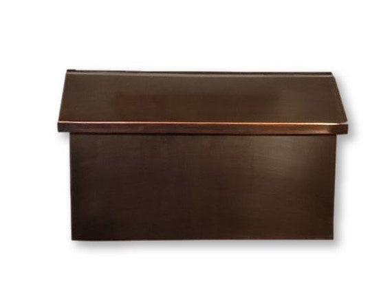 Wall Mount Patina Copper Mailbox | CU-COPPER DESIGN