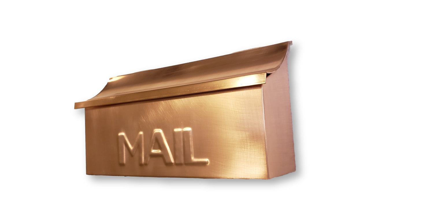 Wall Mount Copper Mailbox | Hand made,Solid copper,Outdoor mailbox – CU ...