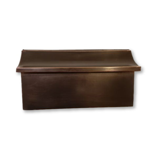 Flush Mount Patina Copper Mailbox | CU-COPPER DESIGN