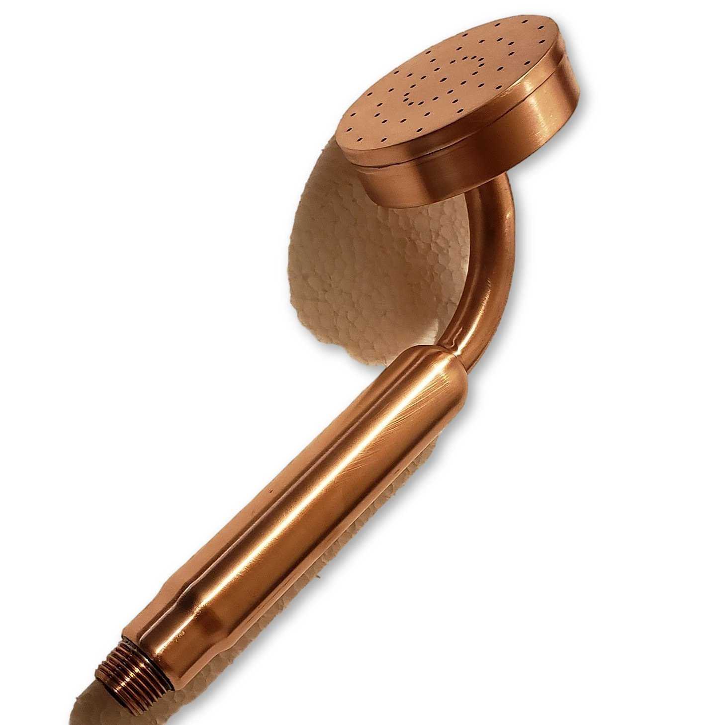 Buy Antibacterial 3" Handheld Copper Shower Head | Cu-Copper Design ...