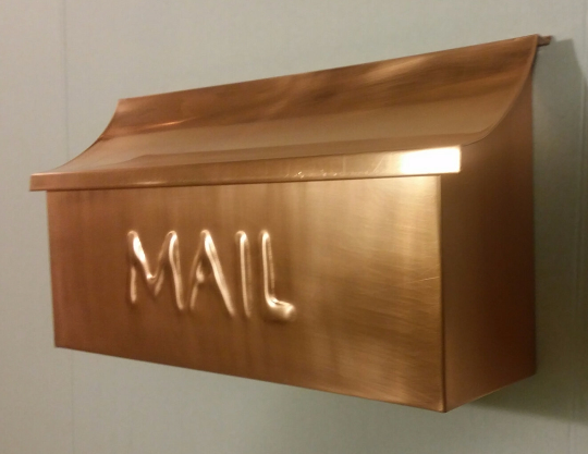 Wall Mount Copper Mailbox | Hand made,Solid copper,Outdoor mailbox – CU ...